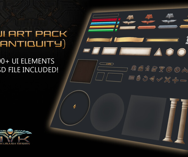 ArtStation - UI Pack - Antiquity | Game Assets