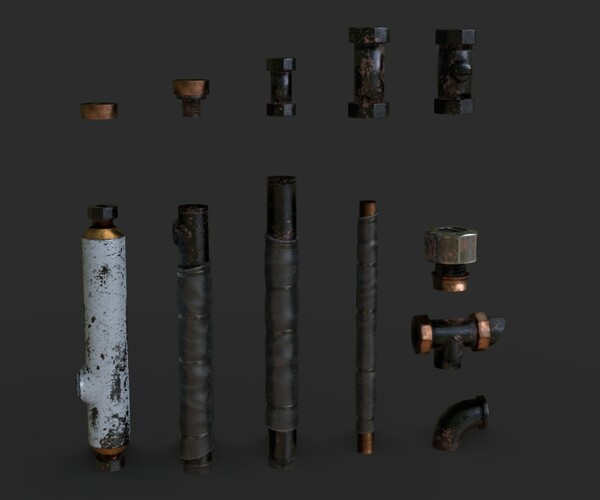 ArtStation - Plumbing Pipes Weapons Pack | Game Assets