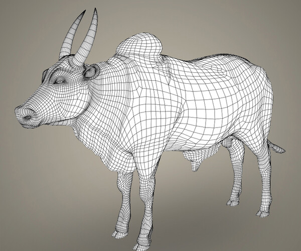 ArtStation - Realistic Ox 3D Model | Resources