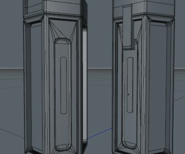 ArtStation - Low poly battery capsule sci fi Low-poly 3D model | Game ...