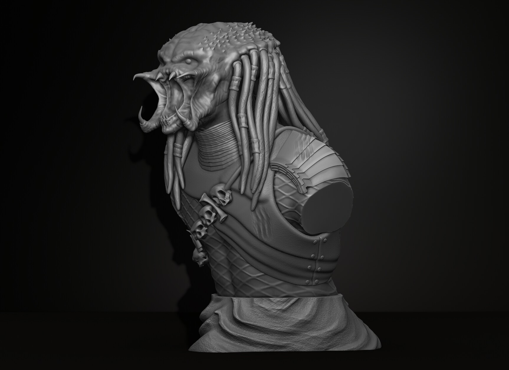 ArtStation - Predator Bust Model File STL for 3D Printer Figurine 3D ...