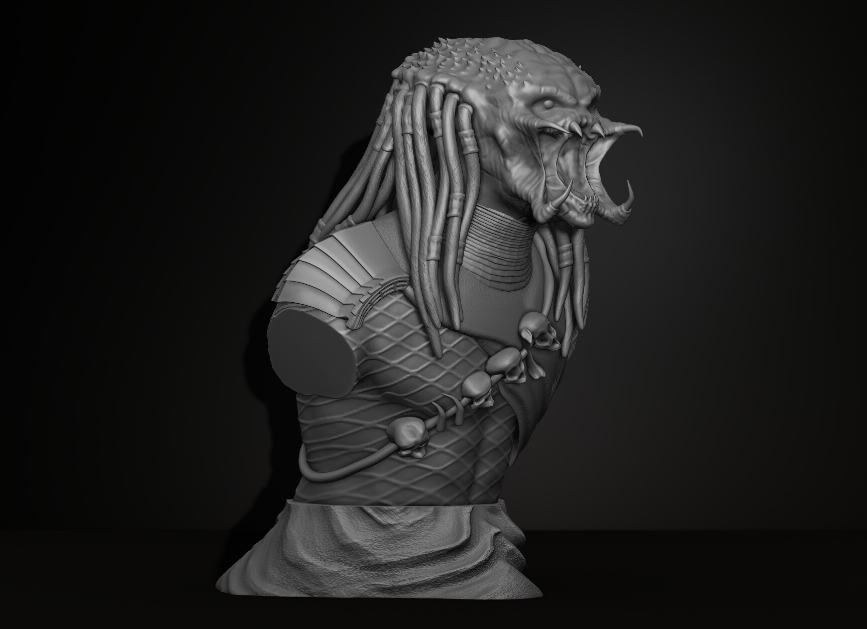 ArtStation - Predator Bust Model File STL for 3D Printer Figurine 3D ...