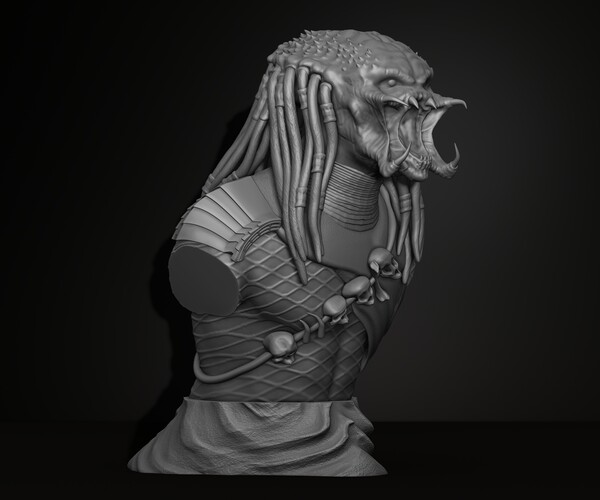 ArtStation - Predator Bust Model File STL for 3D Printer Figurine 3D ...