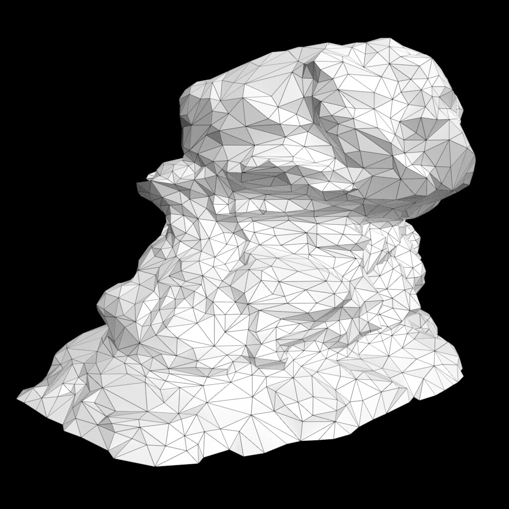 ArtStation - Low poly Black Beach Rock Collection 2 210210 | Game Assets