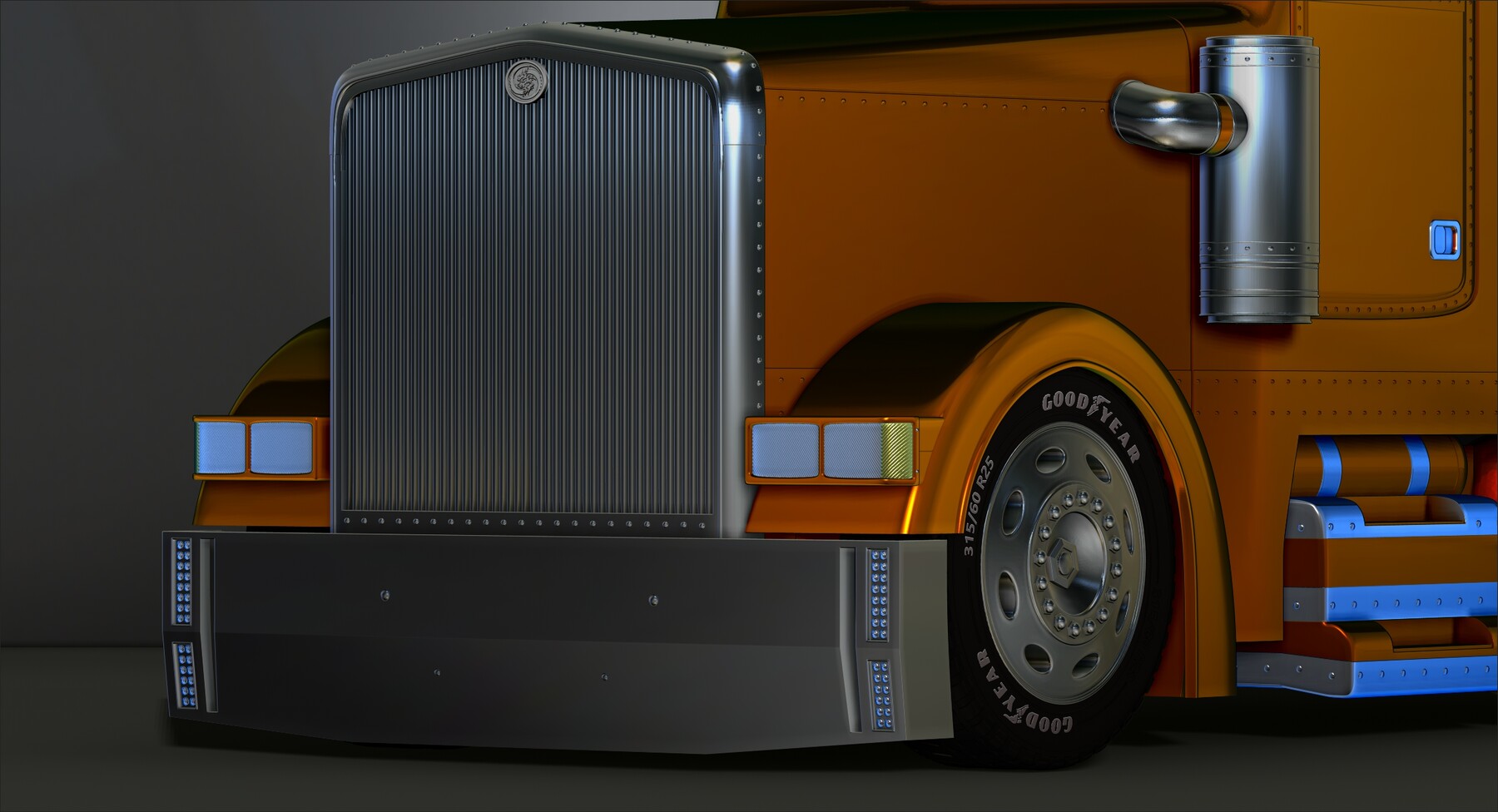 ArtStation - American Heavy Truck Peterbilt Custom Model Printing File ...