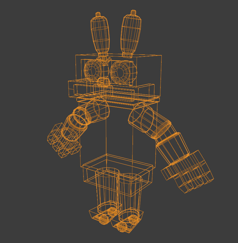 ArtStation - Soviet-USSR Nu Pogodi Robo-Rabbit Low-poly 3D model | Game ...