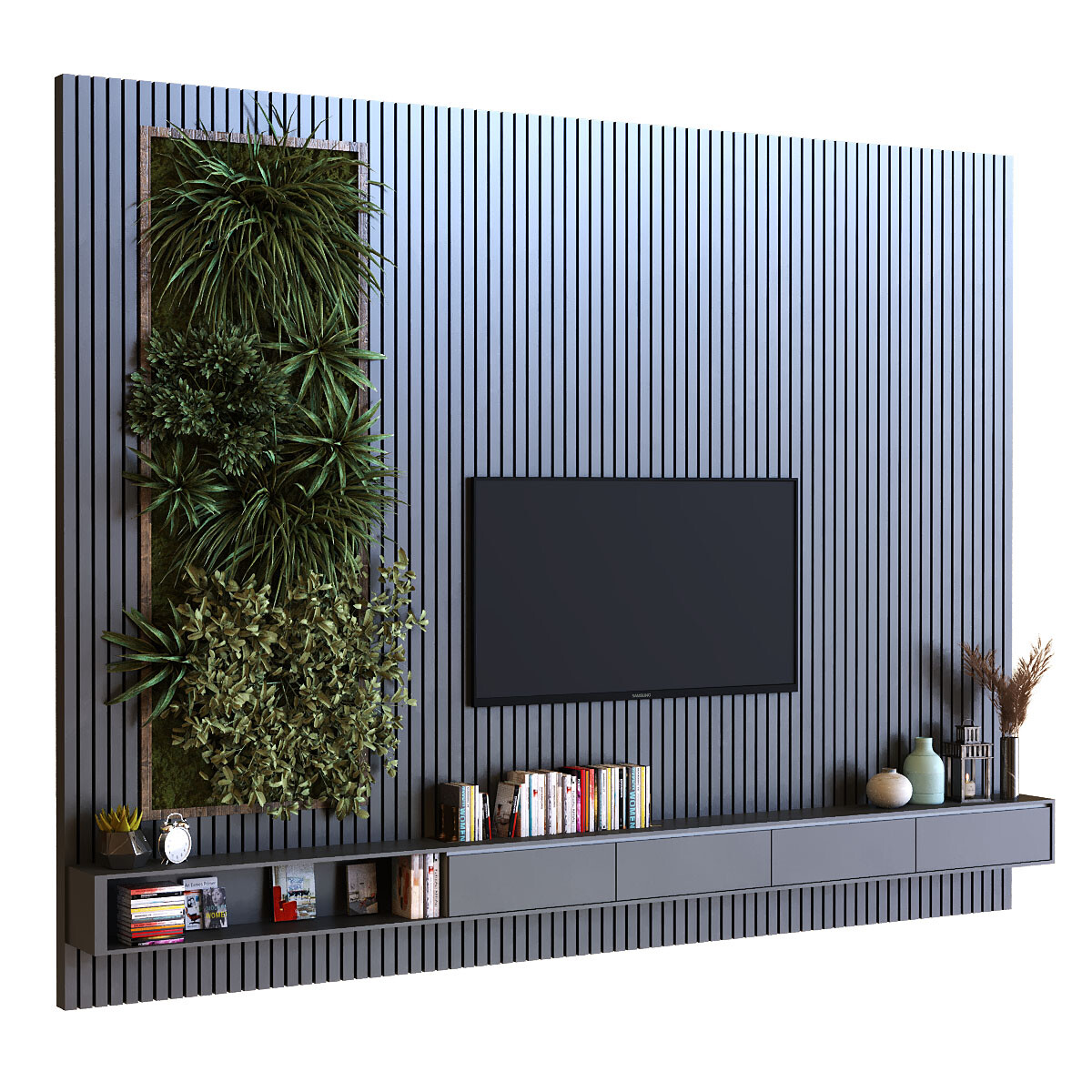 ArtStation - tv wall set 010 | Resources