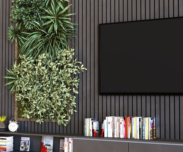 ArtStation - tv wall set 010 | Resources