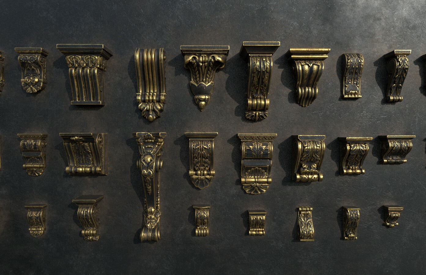 ArtStation - Collection of classic brackets | Resources