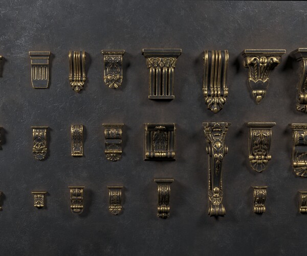 ArtStation - Collection of classic brackets | Resources