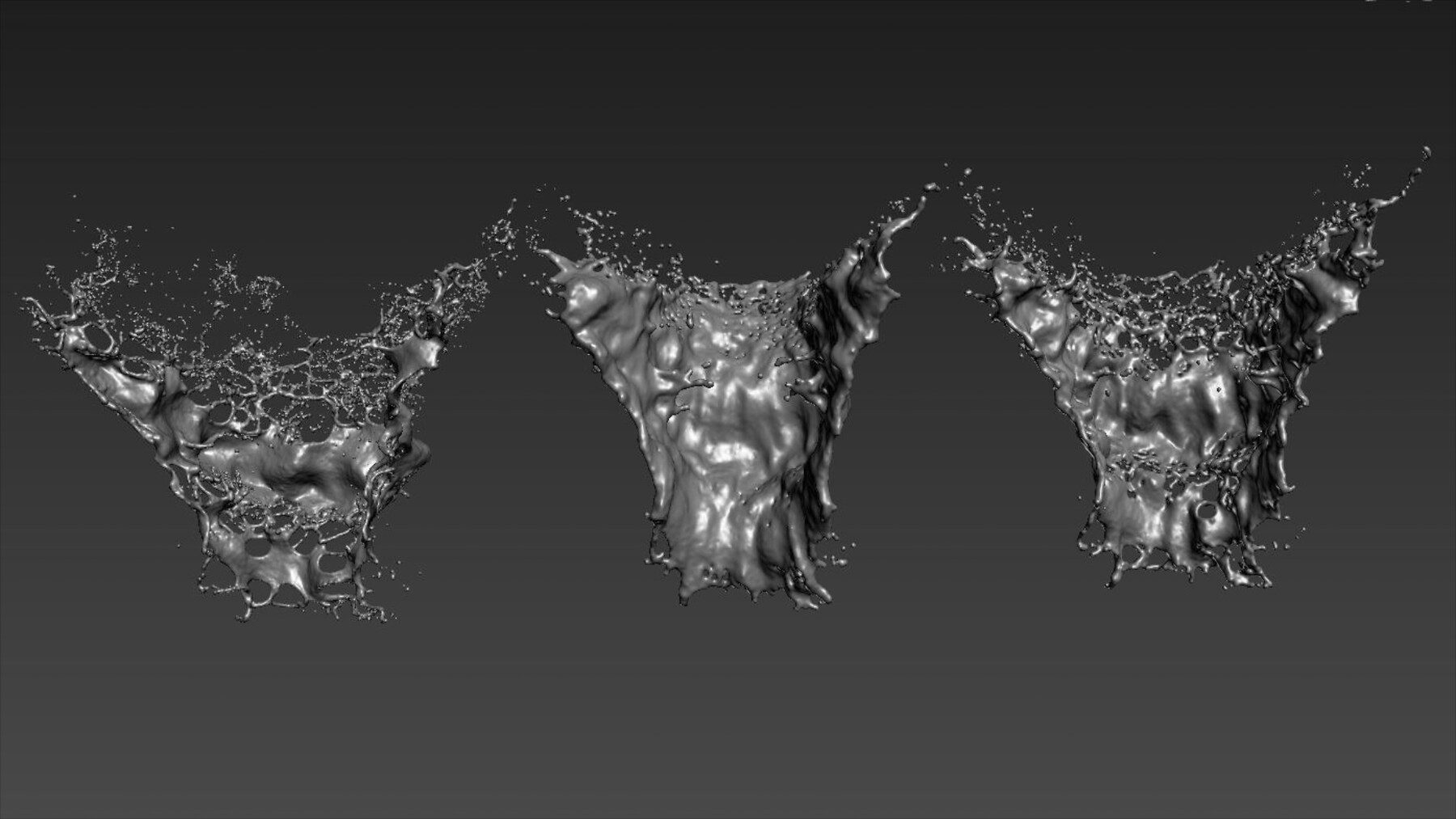 ArtStation - Water Splash 3D Model | Game Assets
