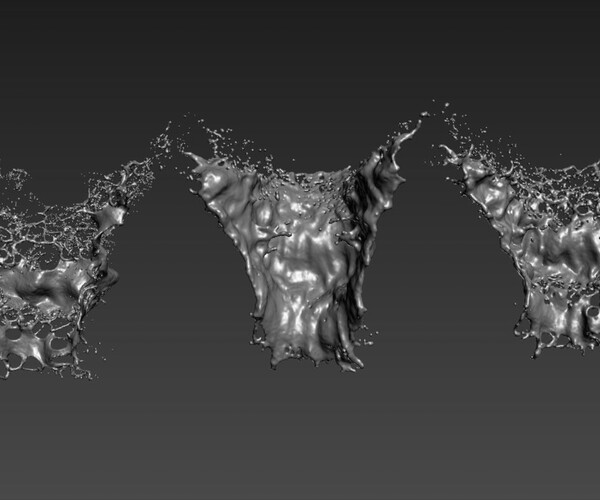 ArtStation - Water Splash 3D Model | Game Assets