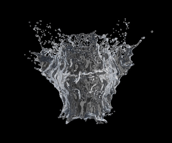 ArtStation - Water Splash 3D Model | Game Assets