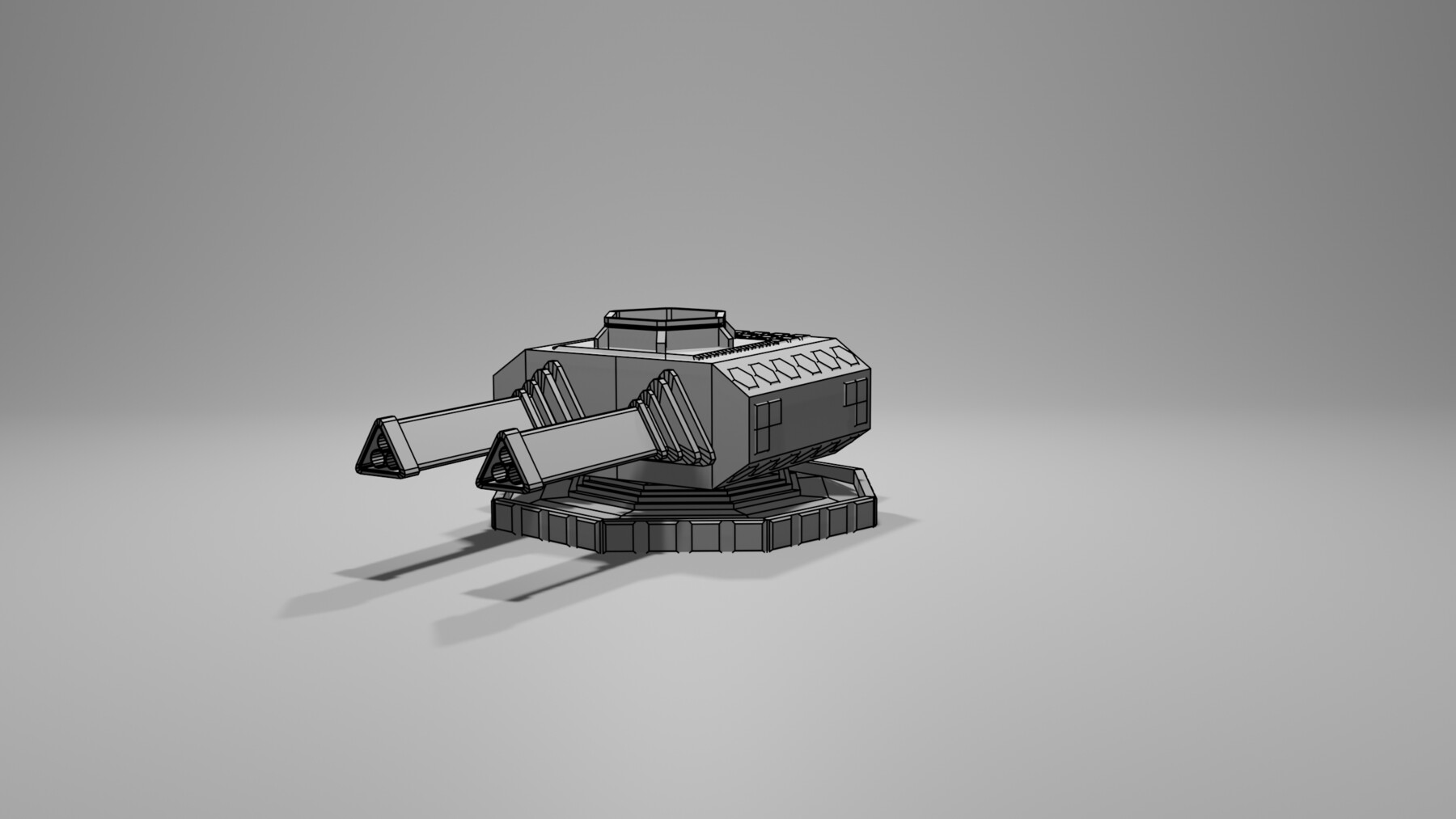 ArtStation - Lowpolly turret | Game Assets