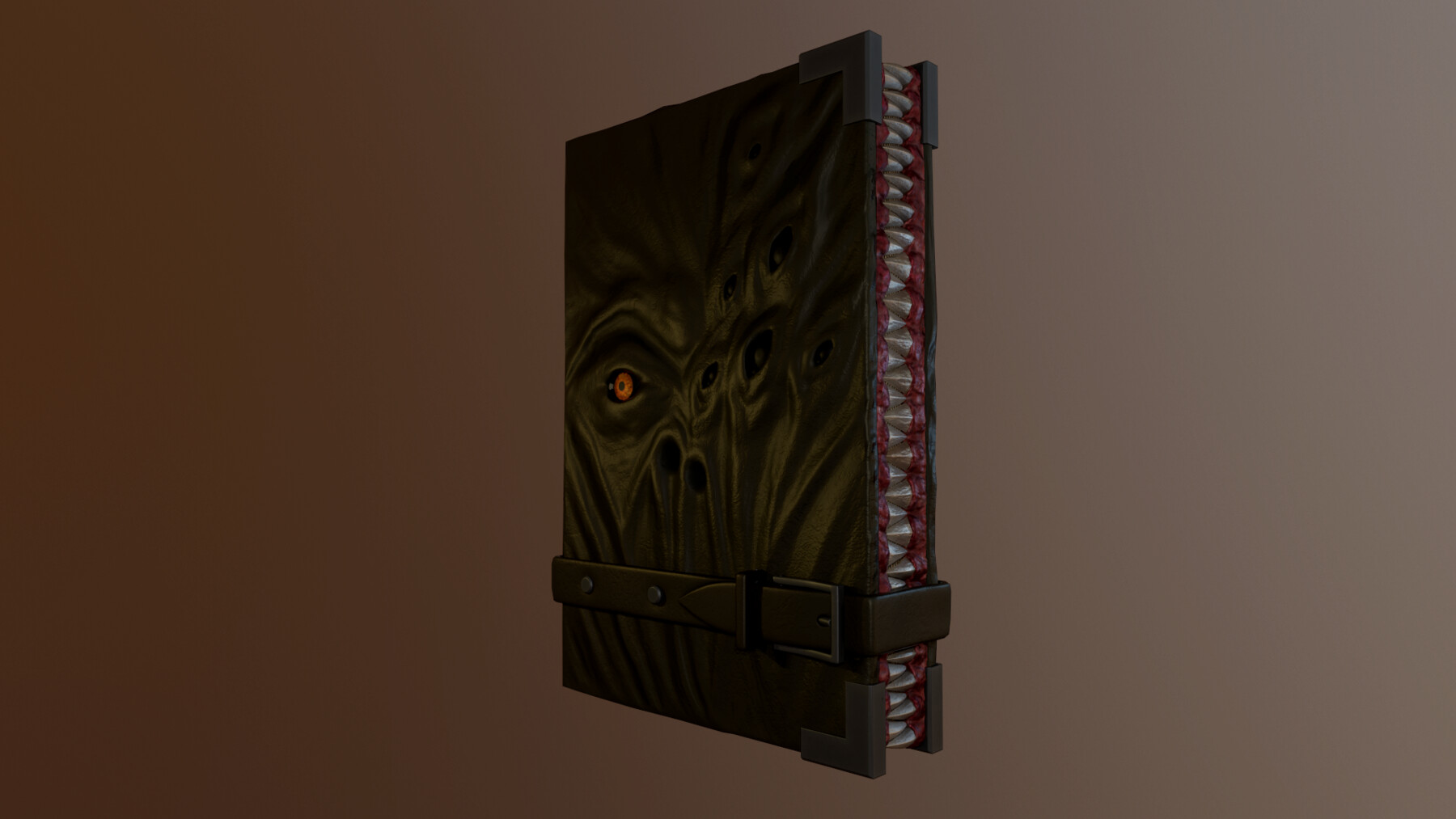 ArtStation - Low-Poly 3D Animated Model Evil Book | Game Assets