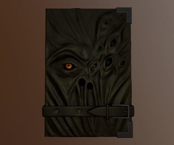 ArtStation - Low-Poly 3D Animated Model Evil Book | Game Assets