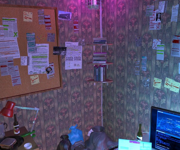 ArtStation - Sniper Room Interior bedroom | Game Assets