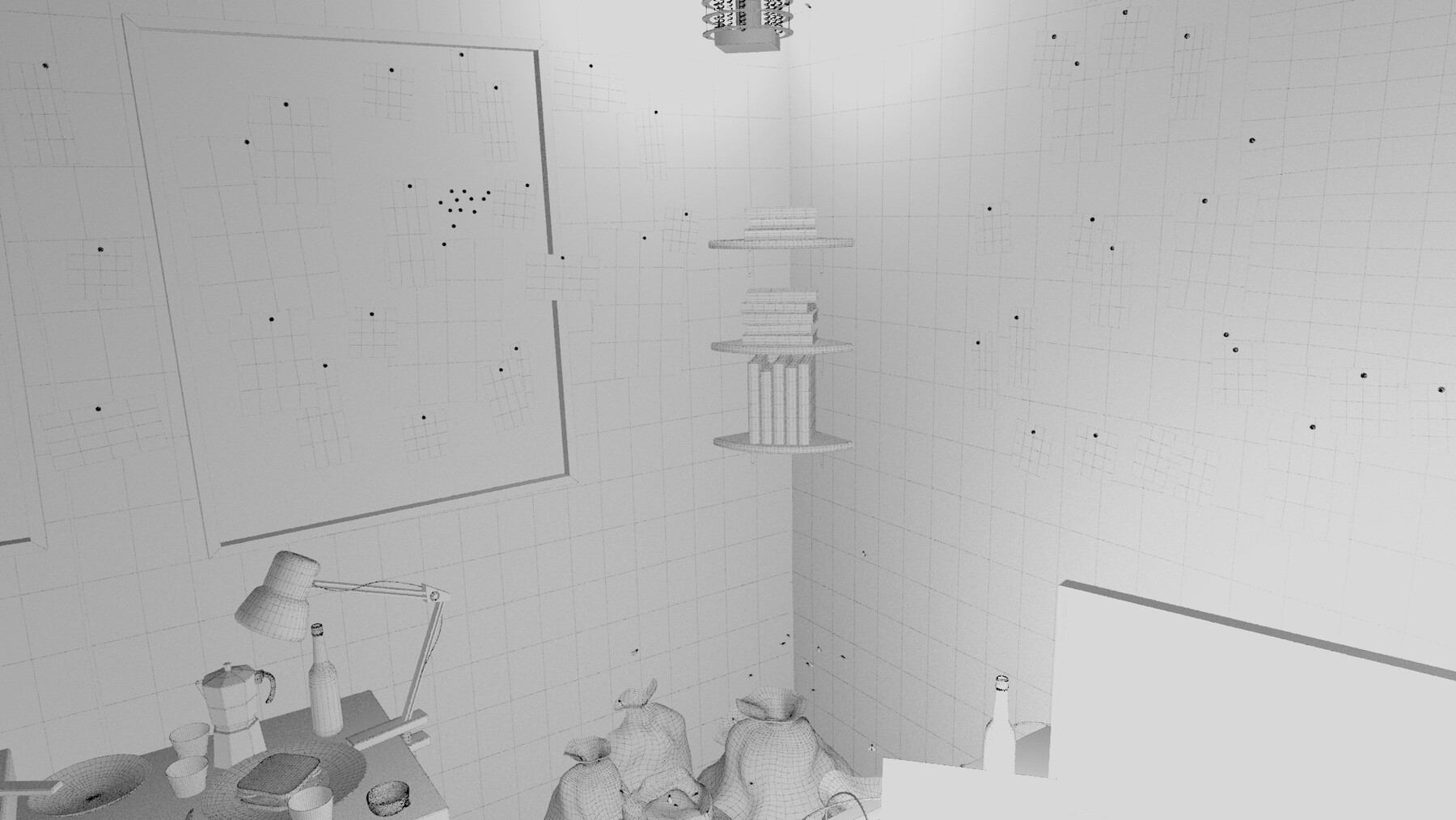 ArtStation - Sniper Room Interior bedroom | Game Assets