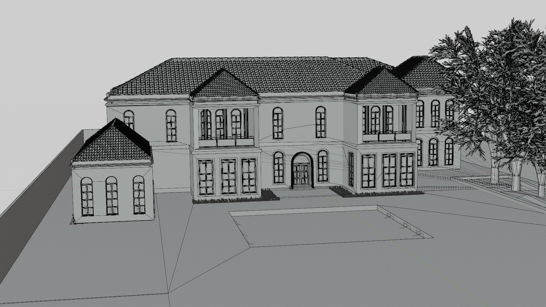 ArtStation - Residential House Exterior 3D Architectural Model | Resources