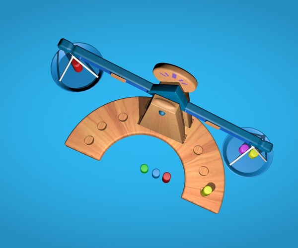 ArtStation - Wooden Balance toy | Resources