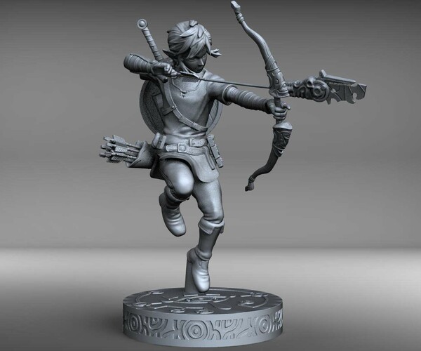 ArtStation - Link statue 25cm SLA resin print version. THE LEGEND OF ...