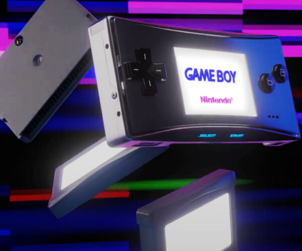 ArtStation - GAME BOY MICRO | Game Assets