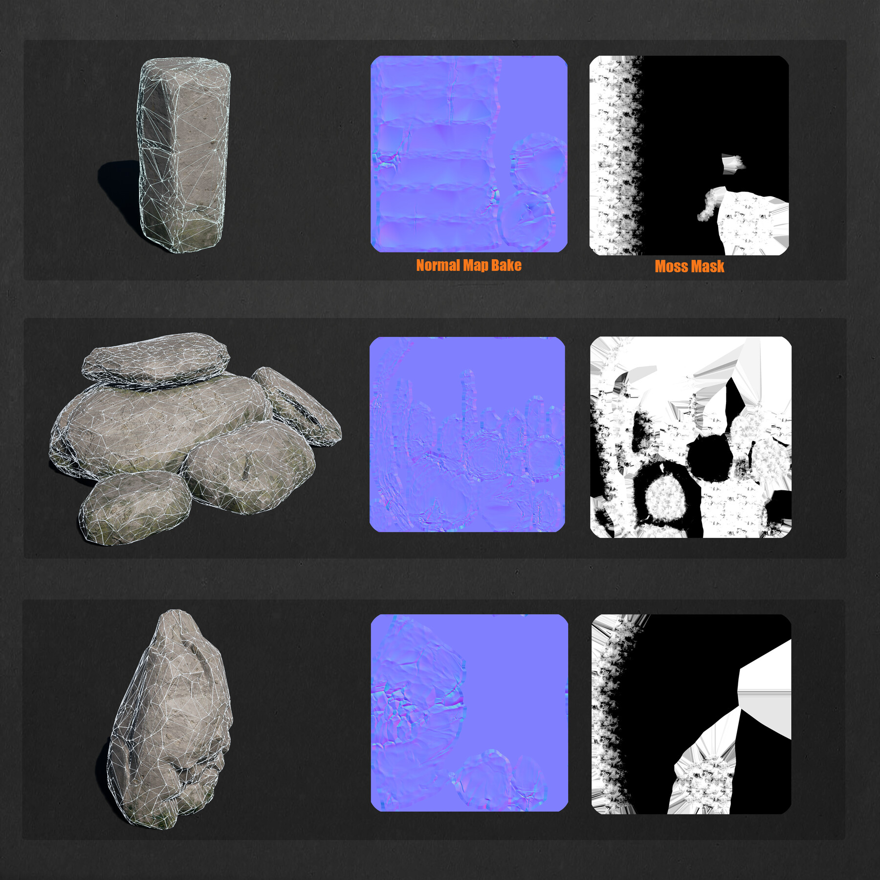 ArtStation - 50 Rock and Stone Asset by Turboowl | Resources