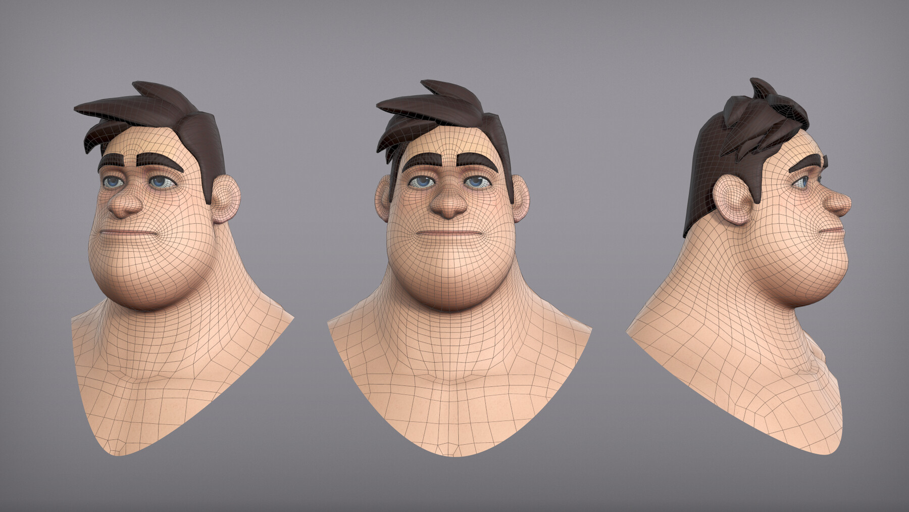 ArtStation - Cartoon male character Harold base mesh | Resources