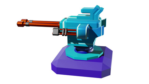 ArtStation - Great Gun Turret | Game Assets