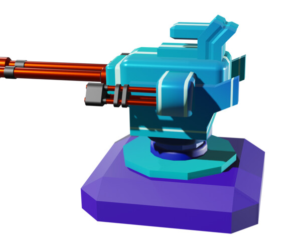ArtStation - Great Gun Turret | Game Assets