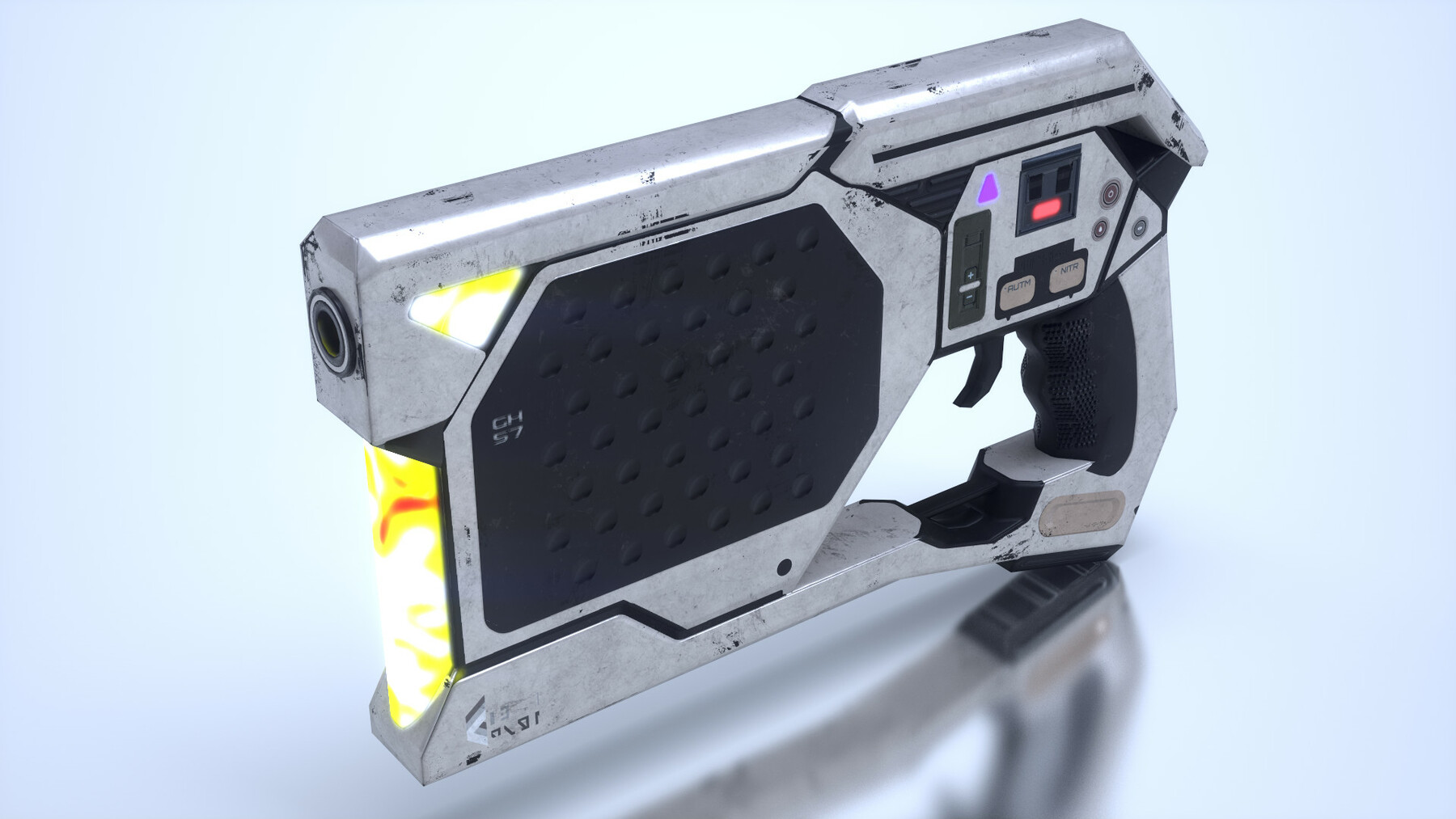 ArtStation - SciFi Handgun | Game Assets