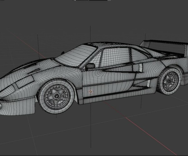 ArtStation - Ferrari F40 | Game Assets