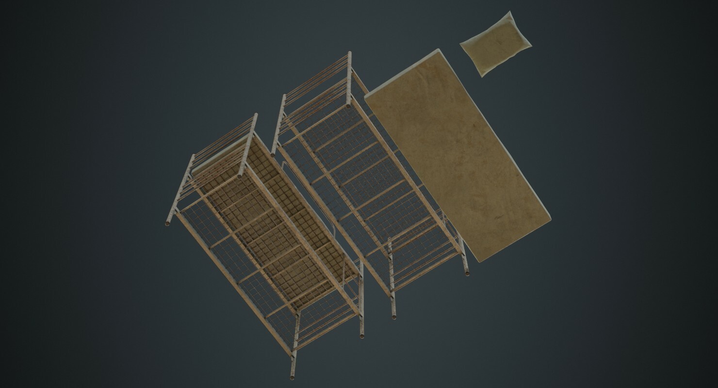 ArtStation - Bunk Bed 1B | Game Assets