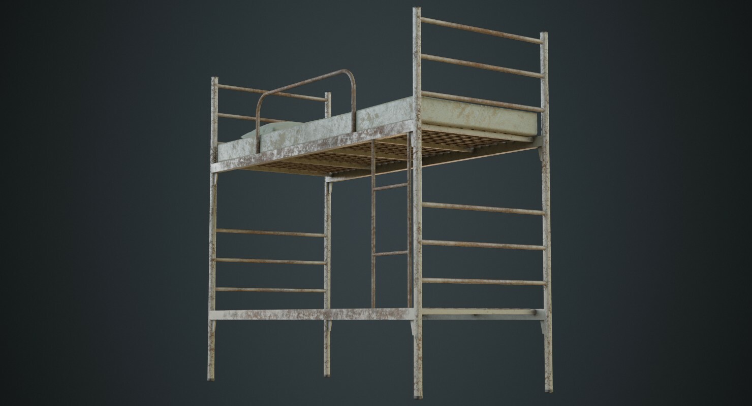ArtStation - Bunk Bed 1B | Game Assets