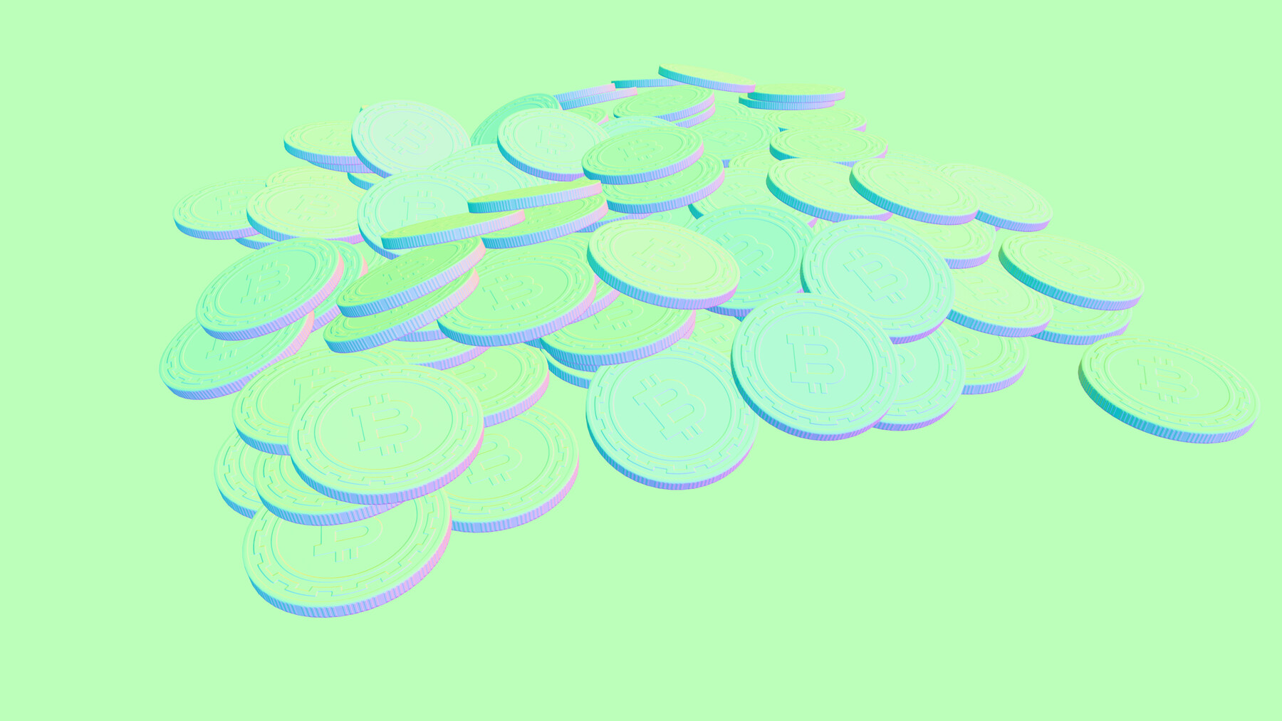 ArtStation - Bitcoin - crypto currency - 3 piles, 1 stack, 1 coin ...