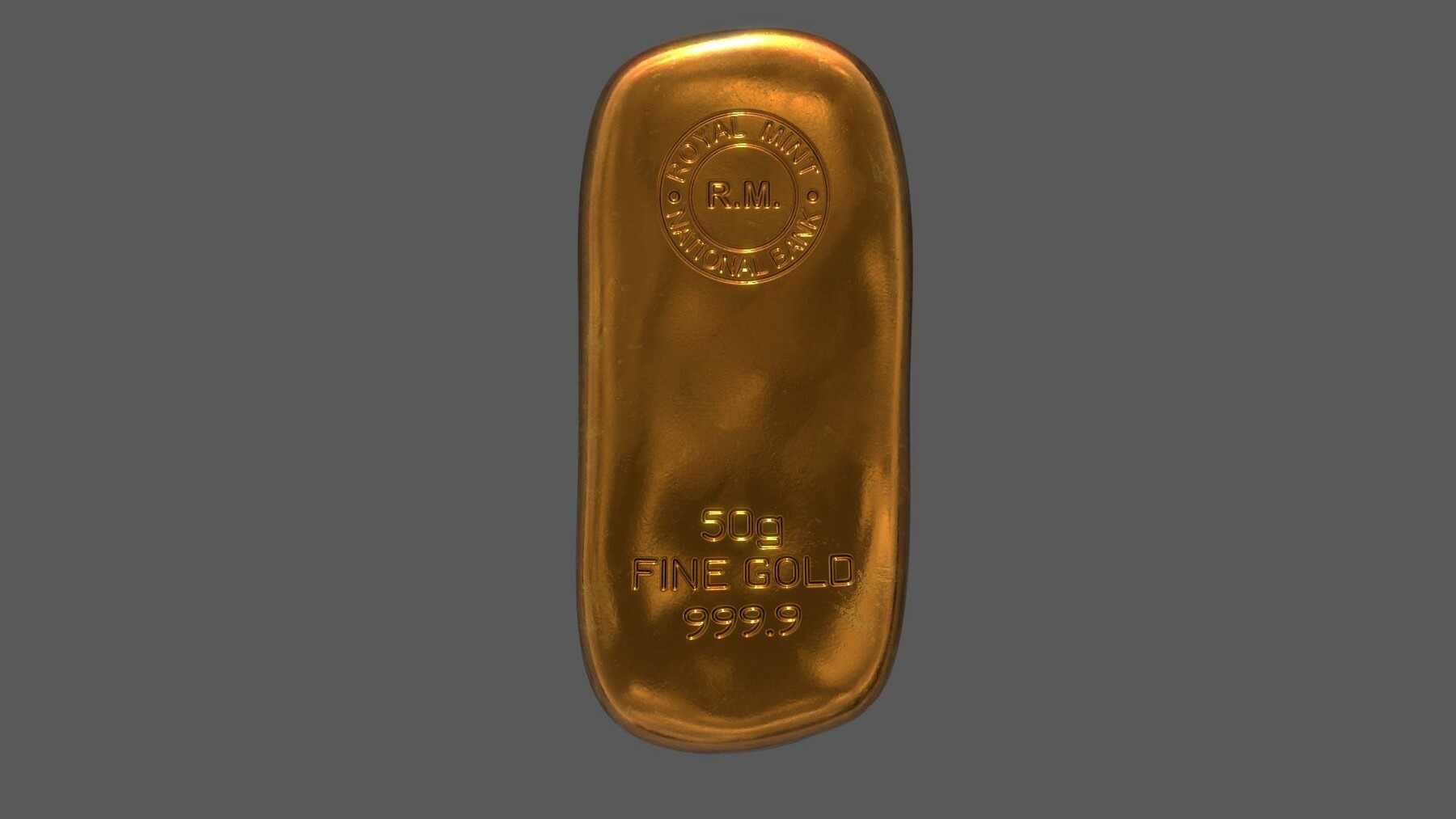 ArtStation - Gold Bar 50g | Game Assets