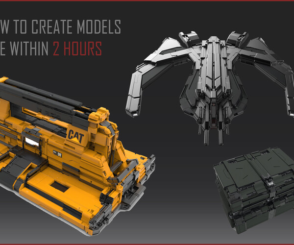 ArtStation - Hard Surface 3D Modeling Tutorial | Tutorials