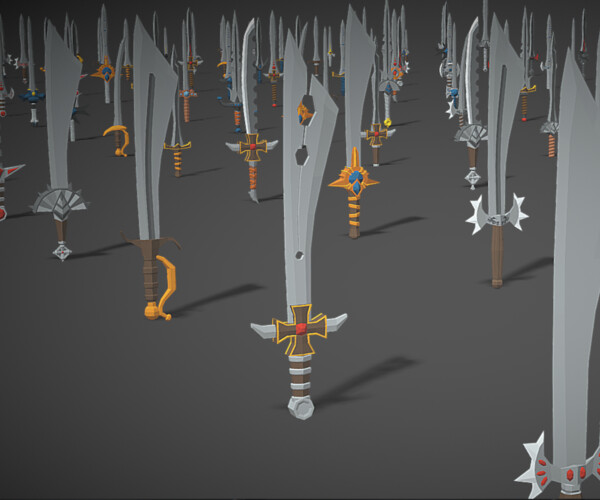 ArtStation - Modular Swords Mega Pack - 1200 Swords And Components ...