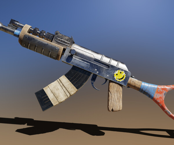 ArtStation - Post apocalyptic Stylized Rifle GameReady | Resources