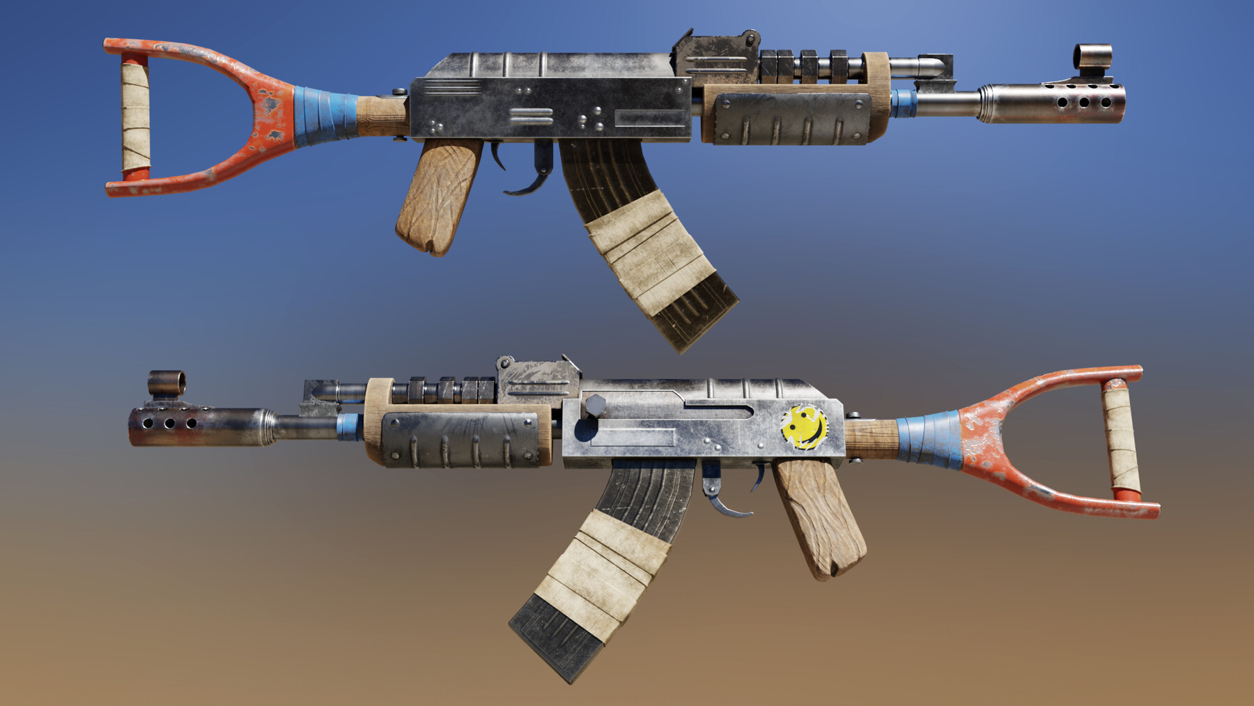 ArtStation - Post apocalyptic Stylized Rifle GameReady | Resources