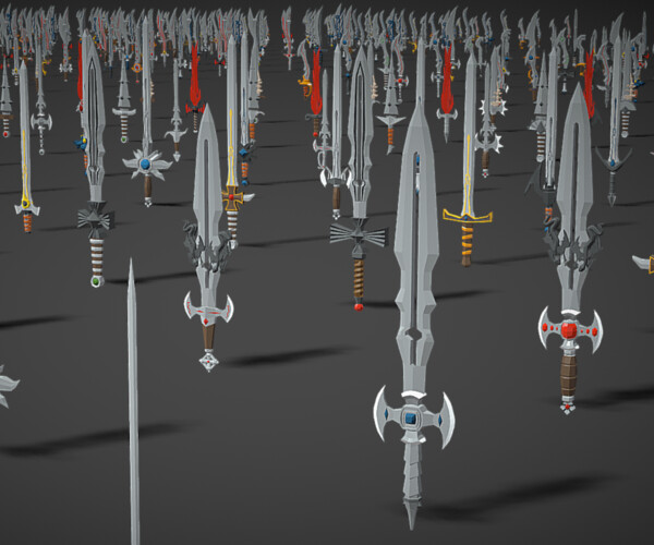 ArtStation - Modular Swords Mega Pack - 1200 Swords And Components ...
