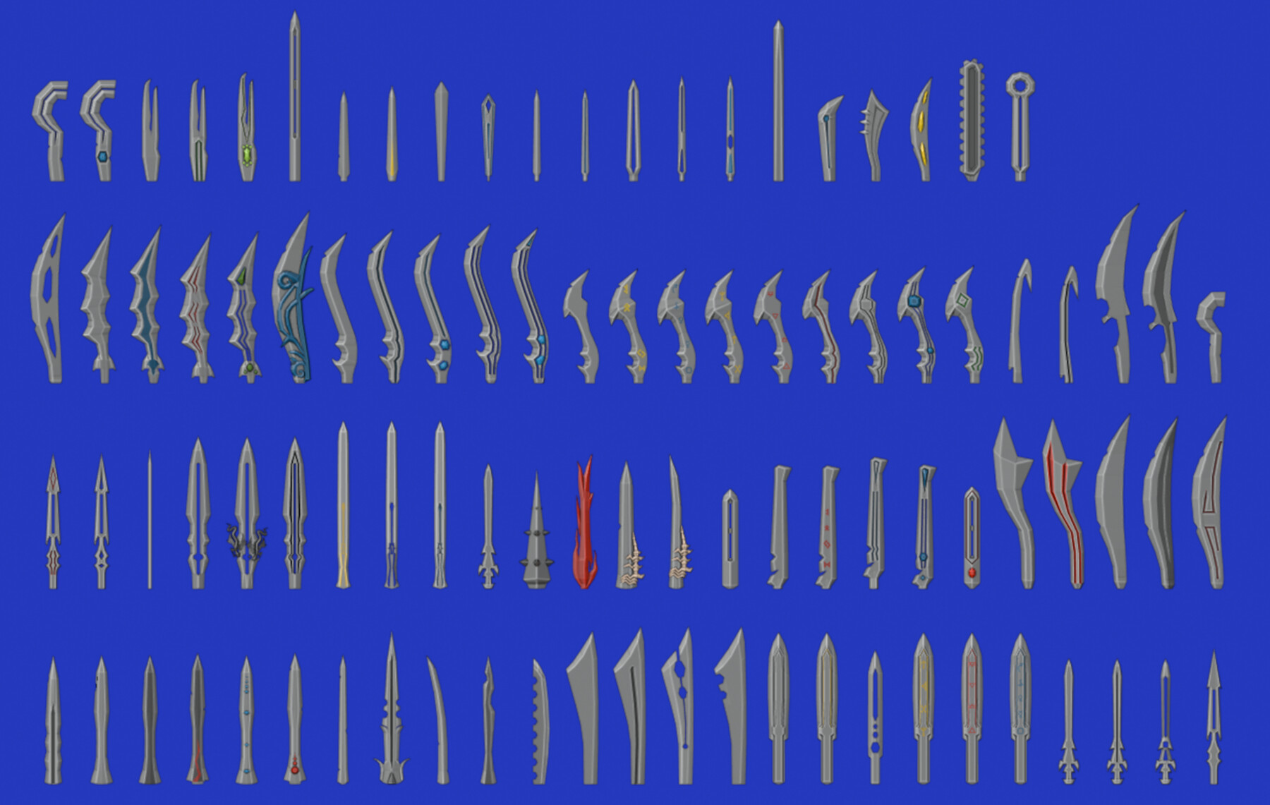 ArtStation - Modular Swords Mega Pack - 1200 Swords And Components ...