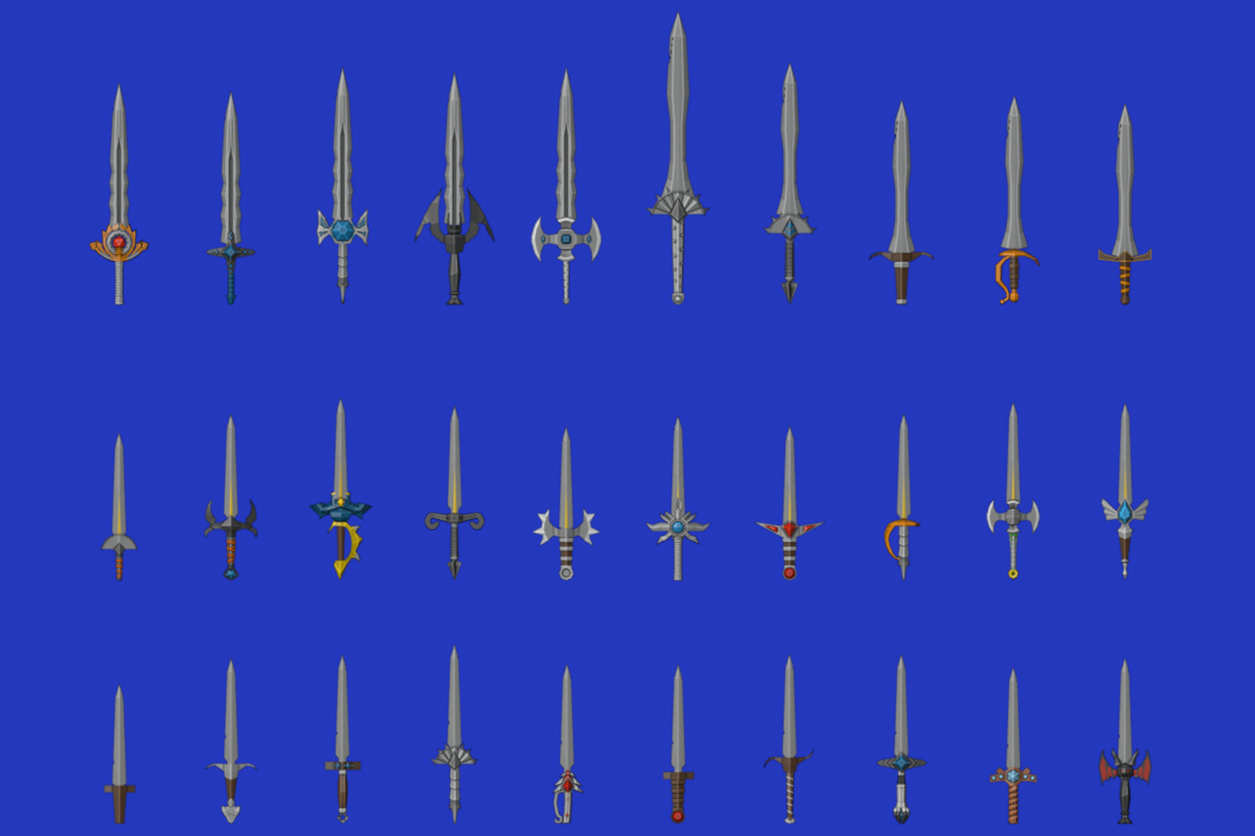 ArtStation - Modular Swords Mega Pack - 1200 Swords And Components ...