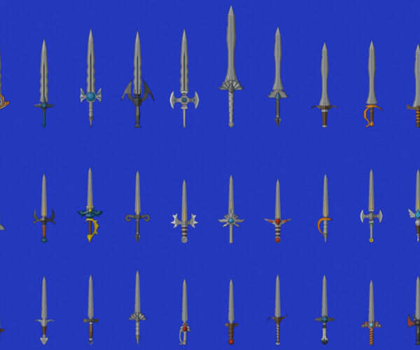 ArtStation - Modular Swords Mega Pack - 1200 Swords And Components ...