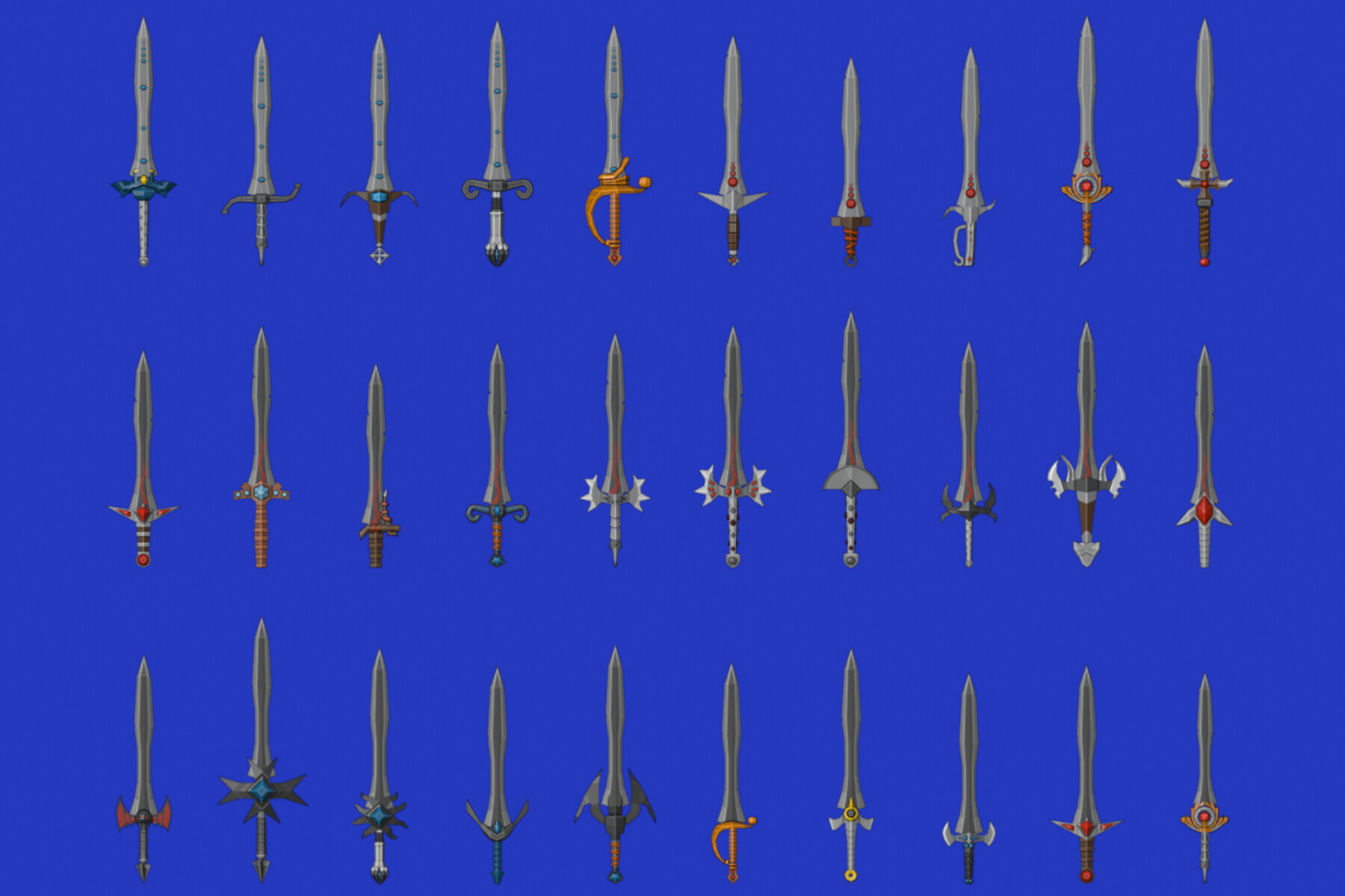 ArtStation - Modular Swords Mega Pack - 1200 Swords And Components ...