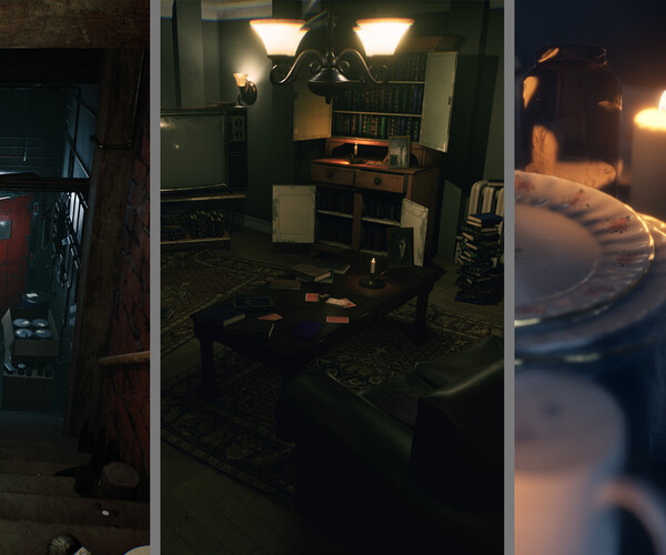 ArtStation - Horror Rooms Bundle - Vol.1 UE4/UE5 | Game Assets