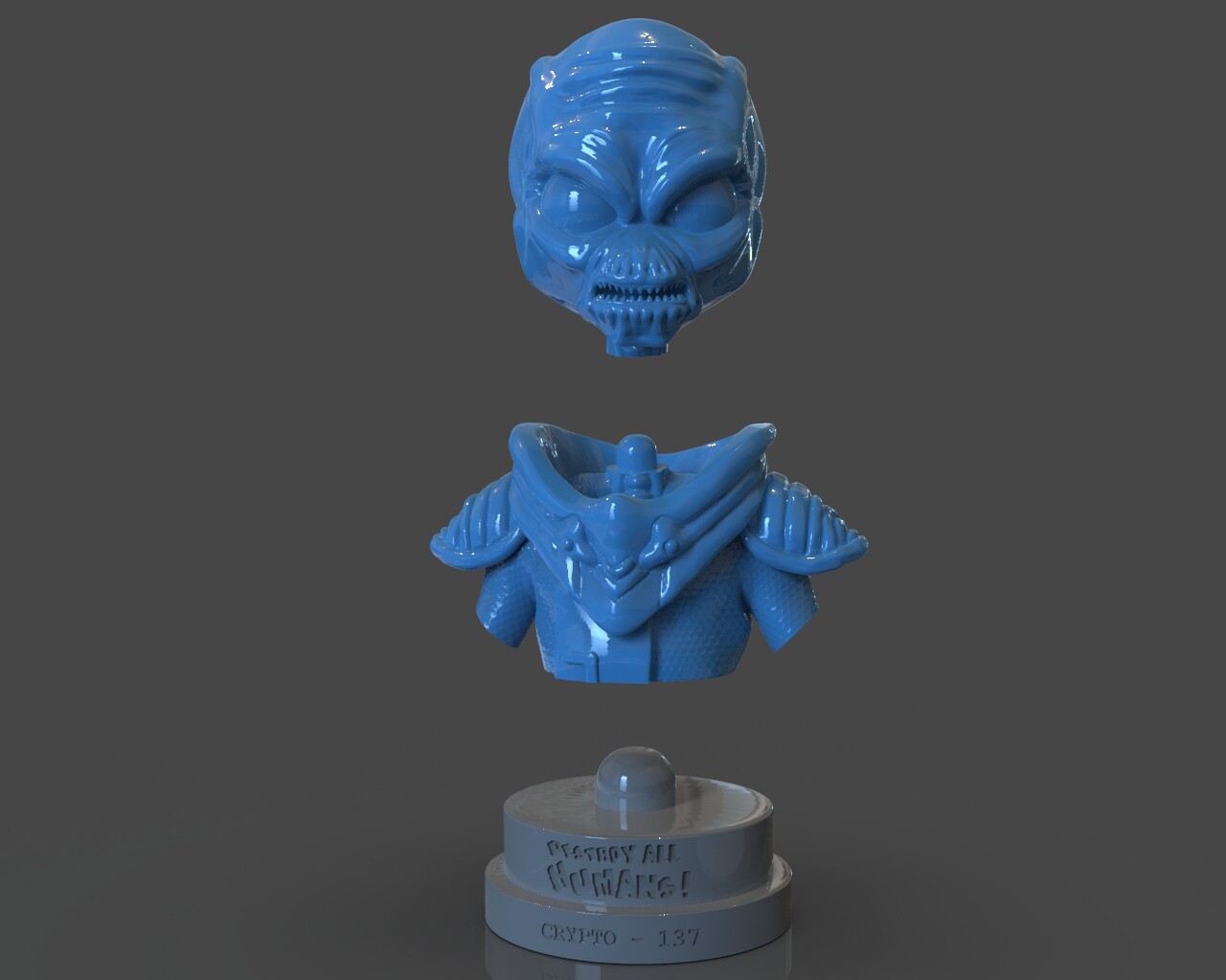 ArtStation - Crypto 137 Destroy all Humans Bust | Resources