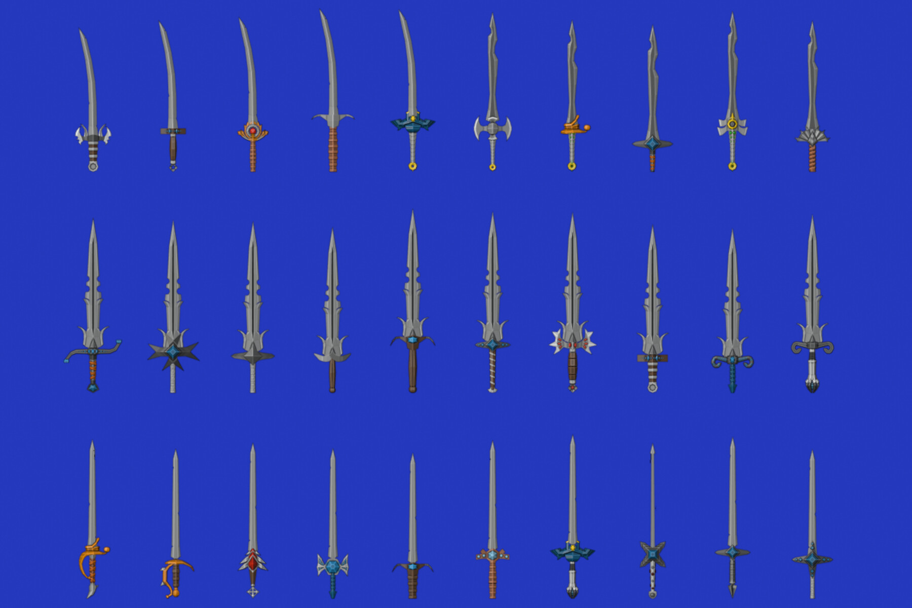 ArtStation - Modular Swords Mega Pack - 1200 Swords And Components ...