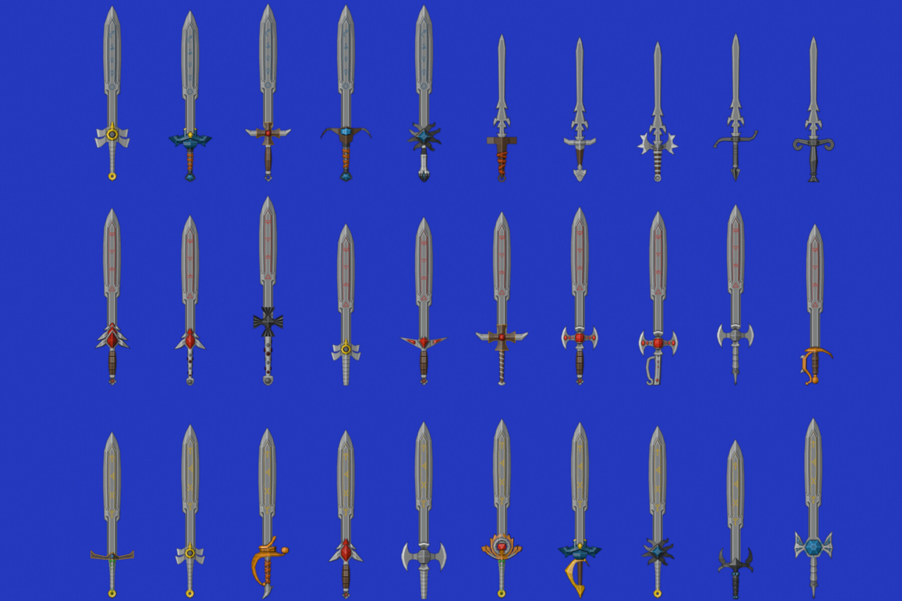 ArtStation - Modular Swords Mega Pack - 1200 Swords And Components ...