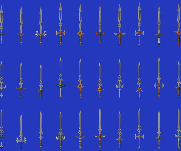 ArtStation - Modular Swords Mega Pack - 1200 Swords And Components ...
